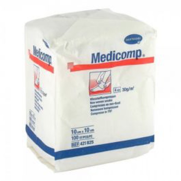 Medicomp Compressa - 10x10cm (x100 unidades) | Farmacentral