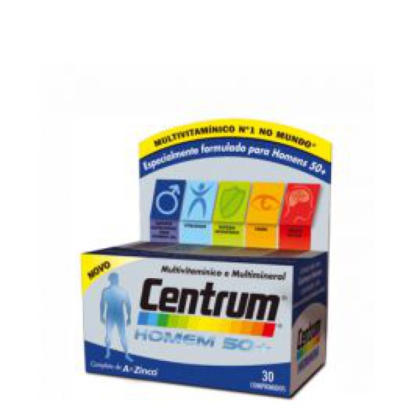 Centrum Homem 50+ Comprimidos (x30 unidades) | Farmacentral